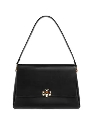 Tory Burch Leather Tote Bag With Logo Plaque