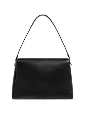 Tory Burch Leather Tote Bag With Logo Plaque