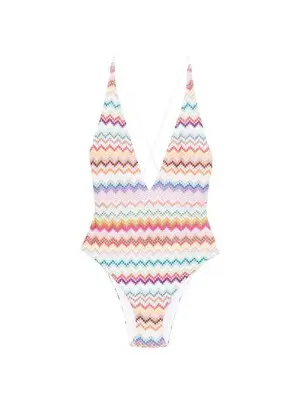 Missoni V-neck Swimsuit - Multi