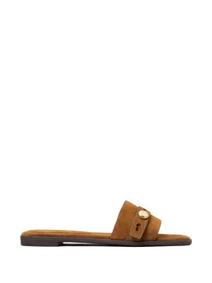 Tory Burch Romy Slide Sandals - Brown