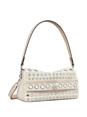 Tory Burch Small Charlie Shoulder Bag With Embellishments