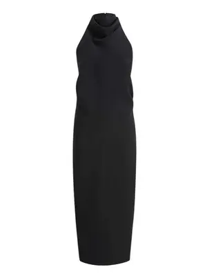 Khaite Roxanne Halterneck Maxi Dress - Black