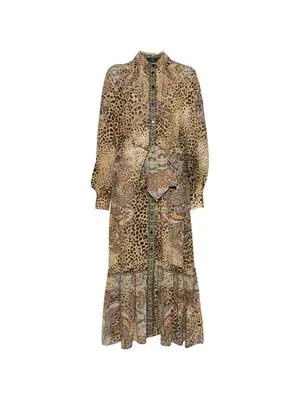 Etro Midi Dress With Paisley Animal Print