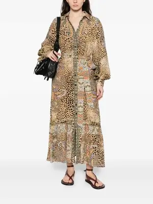 Etro Midi Dress With Paisley Animal Print
