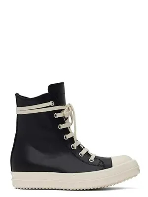 Rick Owens Leather Shoes Sneakers - Black
