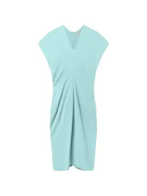 Stella McCartney Midi Dress With V-neck And Drape