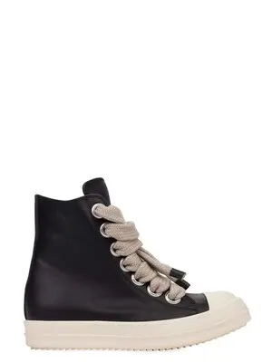 Rick Owens Jumbolace High-top Leather Sneakers