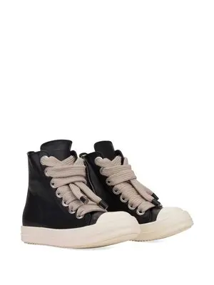 Rick Owens Jumbolace High-top Leather Sneakers