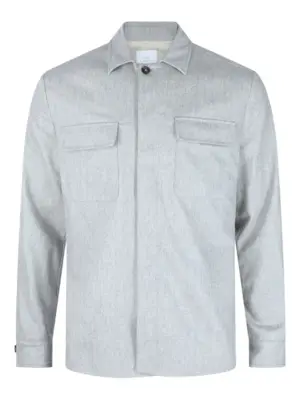 Eleventy Shirt Jacket With Pockets