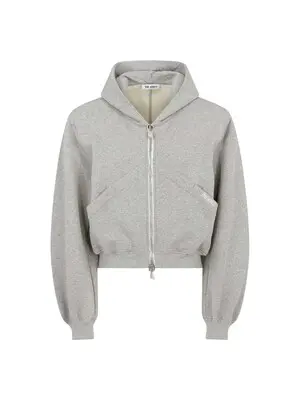 Attico Heathered Gray Sweatshirt - Grey