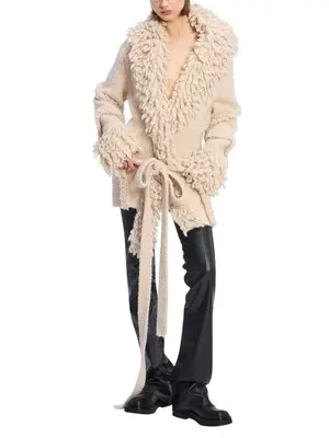 Attico Beige Cardigan