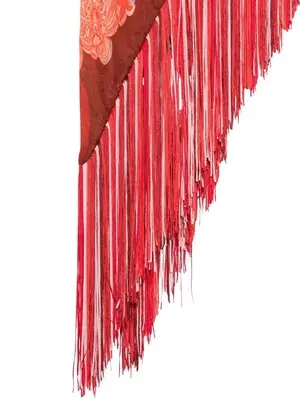 Etro Printed Scarf With Fringe