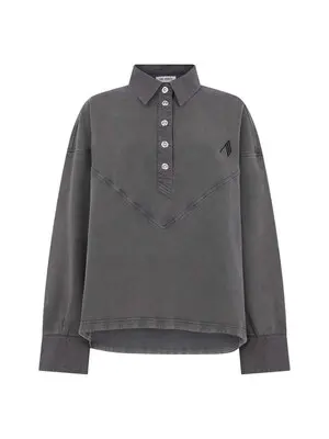 Attico Vintage Gray Sweatshirt - Grey