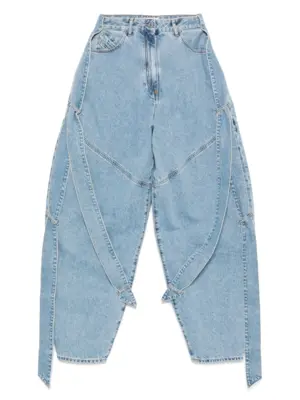 Attico Drawstring Jeans - Blue