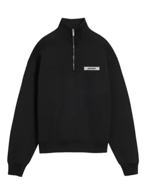 Jacquemus Half-zip Sweatshirt - Black