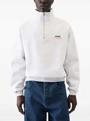 Jacquemus Half-zip Sweatshirt - Grey