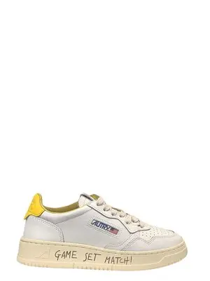 AUTRY Medalist Low Wom Ml07 Match/leather /slicker - White