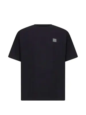 Stone Island T-shirt With Logo Patch - Black