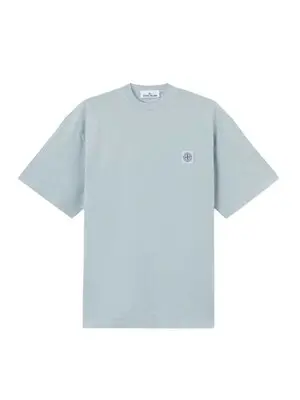 Stone Island T-shirt With Logo Patch Grey