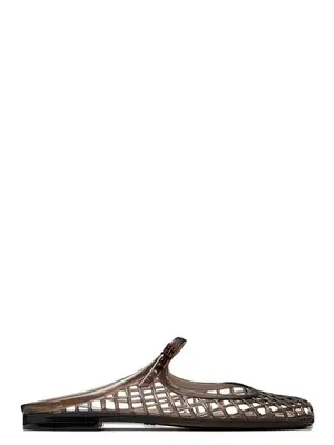Tory Burch Perforated-design Slide Sandals - Brown