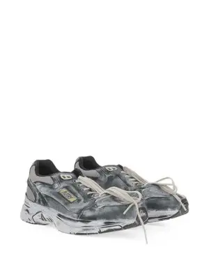 AUTRY Distressed-effect Sneakers With Exposed Stitching