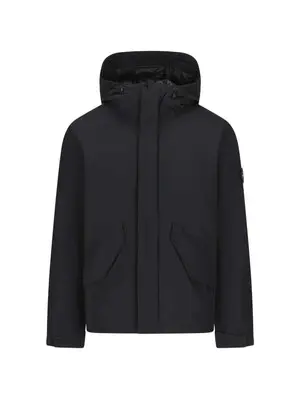 Stone Island Logo-patch Hooded Sweatshirt