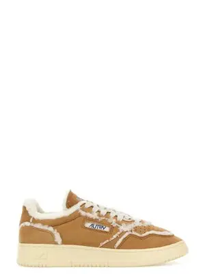 AUTRY Medalist Shearling-lined Suede Sneakers