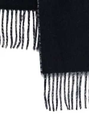 Jacquemus Scarf With Embroidered Logo - Blue