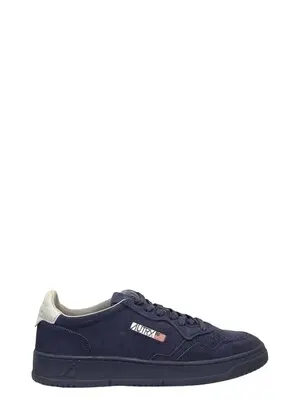 AUTRY Medalist Low `s Oh07 Suede/leather Navy/vapor - Blue