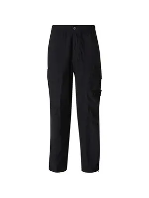 Stone Island Logo-patch Trousers - Black