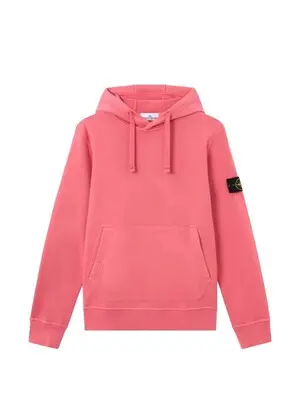 Stone Island Logo-patch Hoodie - Red