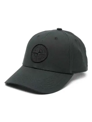 Stone Island Embroidered Logo Cap - Black
