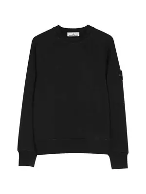 Stone Island Raglan-sleeve Sweatshirt - Black