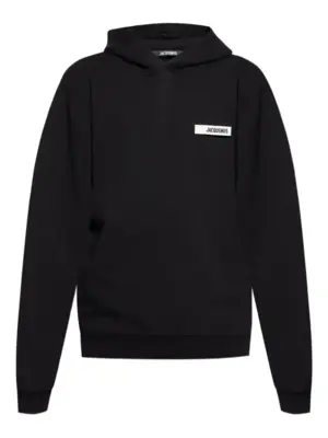 Jacquemus Cotton Hoodie - Black