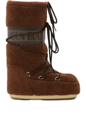 Moon Boot Shearling Boots - Brown