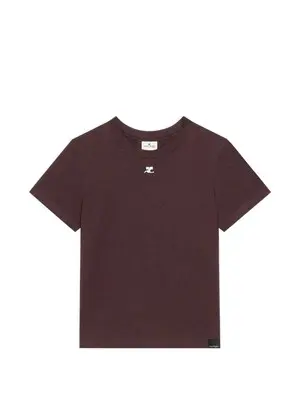 COURREGES Embroide Logo T-shirt - Red
