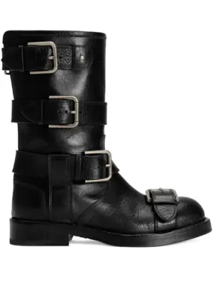 Dolce & Gabbana Buckled Boots - Black