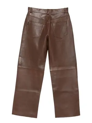 HAIKURE Five-pocket Leather Pants