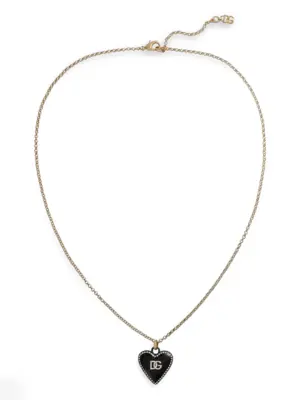 Dolce & Gabbana Heart Pendant Necklace - Metallic