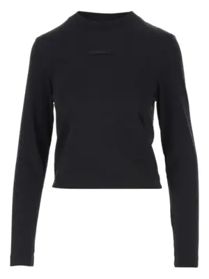 Jacquemus The Grosgrain Logo Top - Black