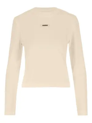 Jacquemus JACQUEMUS Le Gros Grin Long Sleeve T-Shirt Brown