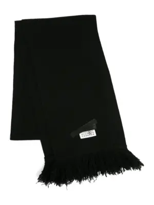 MAISON MARGIELA Wool Blend Scarf - Black