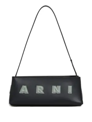 Marni Logo Shoulder Bag - Black