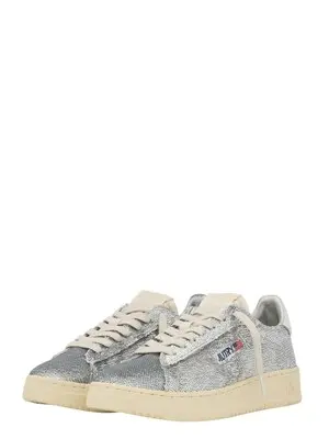 AUTRY Dallas Low Sparkling Sequined Sneakers - Metallic
