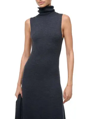 Staud Canal Midi Dress - Grey