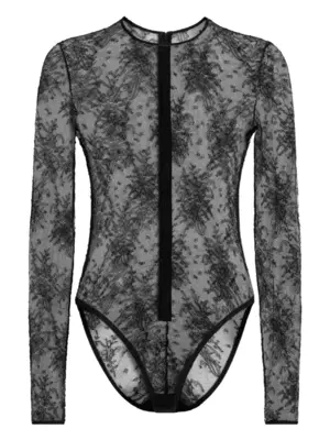 Dolce & Gabbana Chantilly Lace Bodysuit - Black