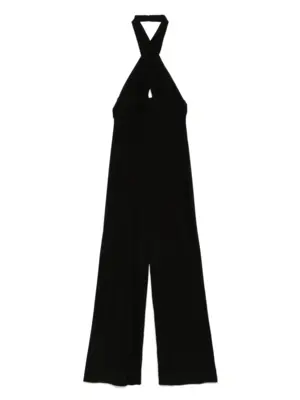 Norma Kamali One-piece Jumpsuit With Open Back - Black