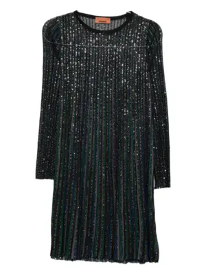 Missoni Long Sleeve Striped Dress - Multi