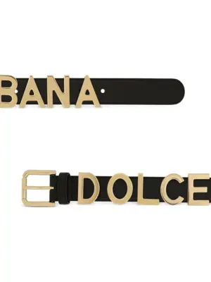 Dolce & Gabbana Logo Plaque Belt