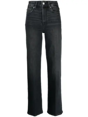 Paige Sasha Wide-leg Jeans - Black